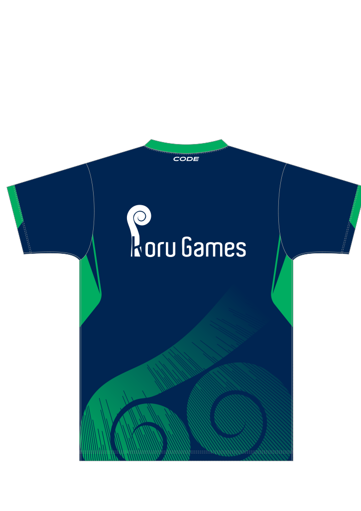 Koru Games Koru Tee Navy/Green Laides | Code